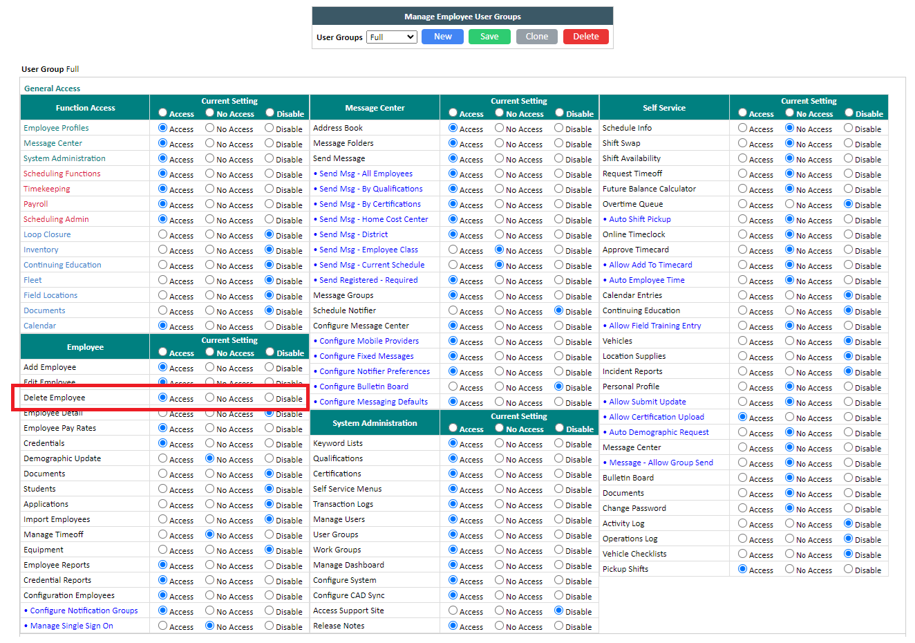 Changing Employee Status (Needs Completed) – eCore Software Inc.